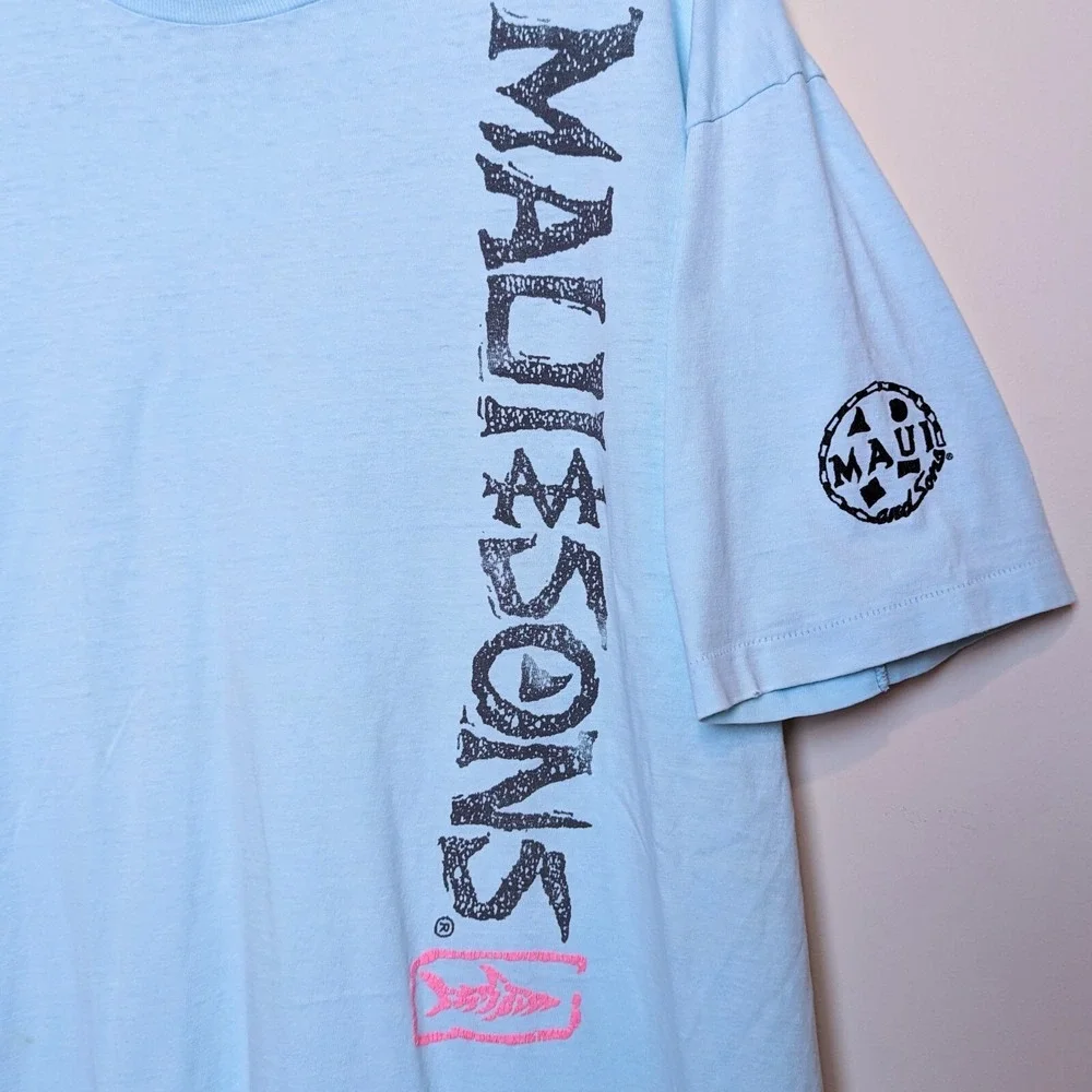 Maui and Sons | Shirts | Maui And Sons 99 Surf Shark Logo Single Stitch ...